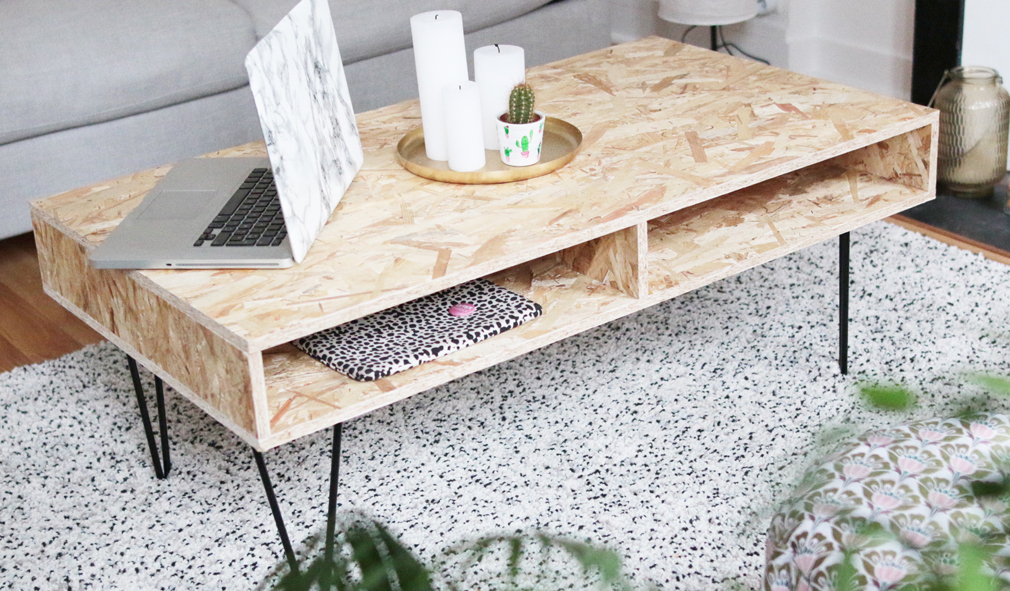 DIY déco : Réaliser une table basse design en bois OSB